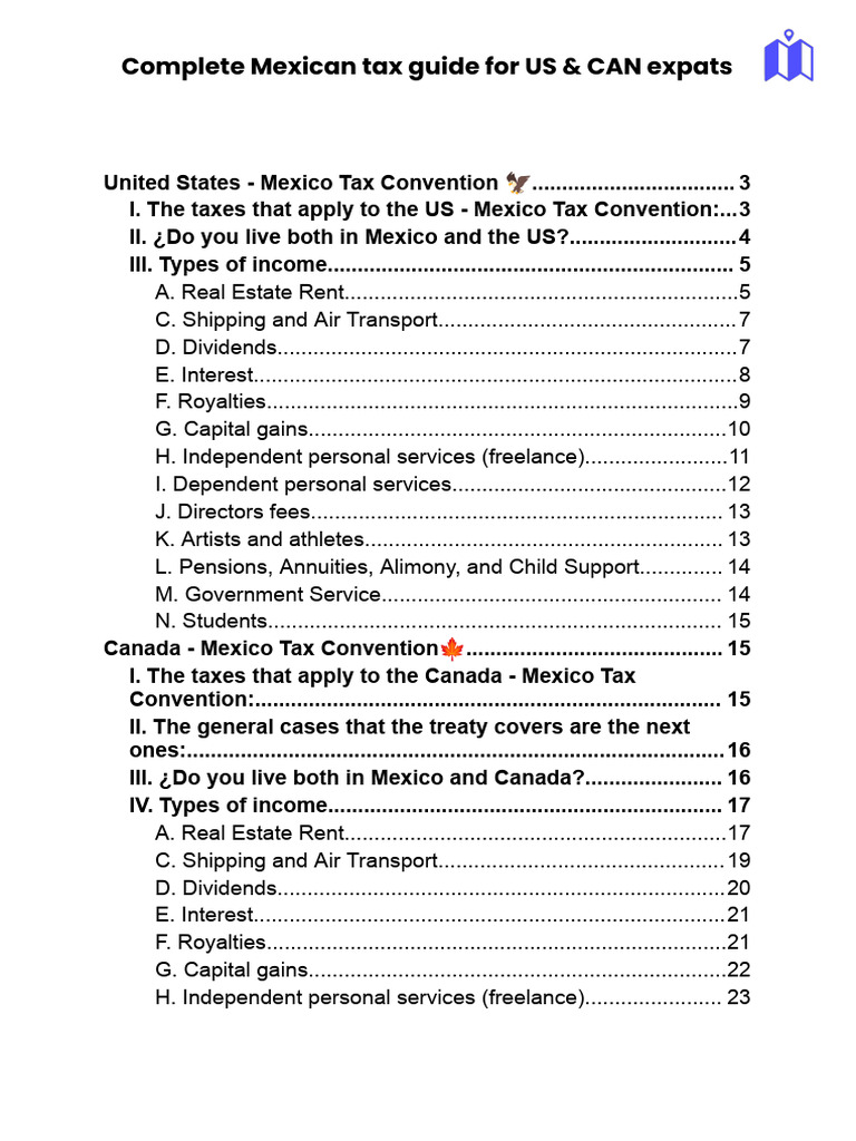 US & Canada Expat Tax Guide for Mexico | PDF | Dividend | Taxes