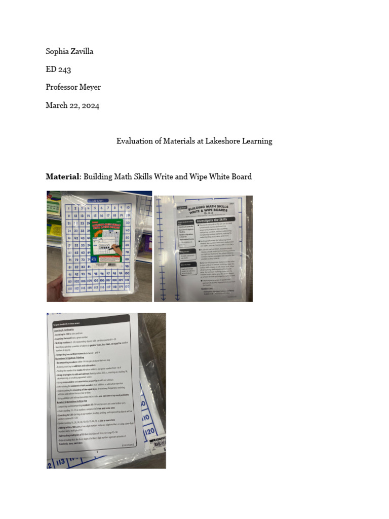 243 Evaluation of Materials | PDF | Cognition | Learning