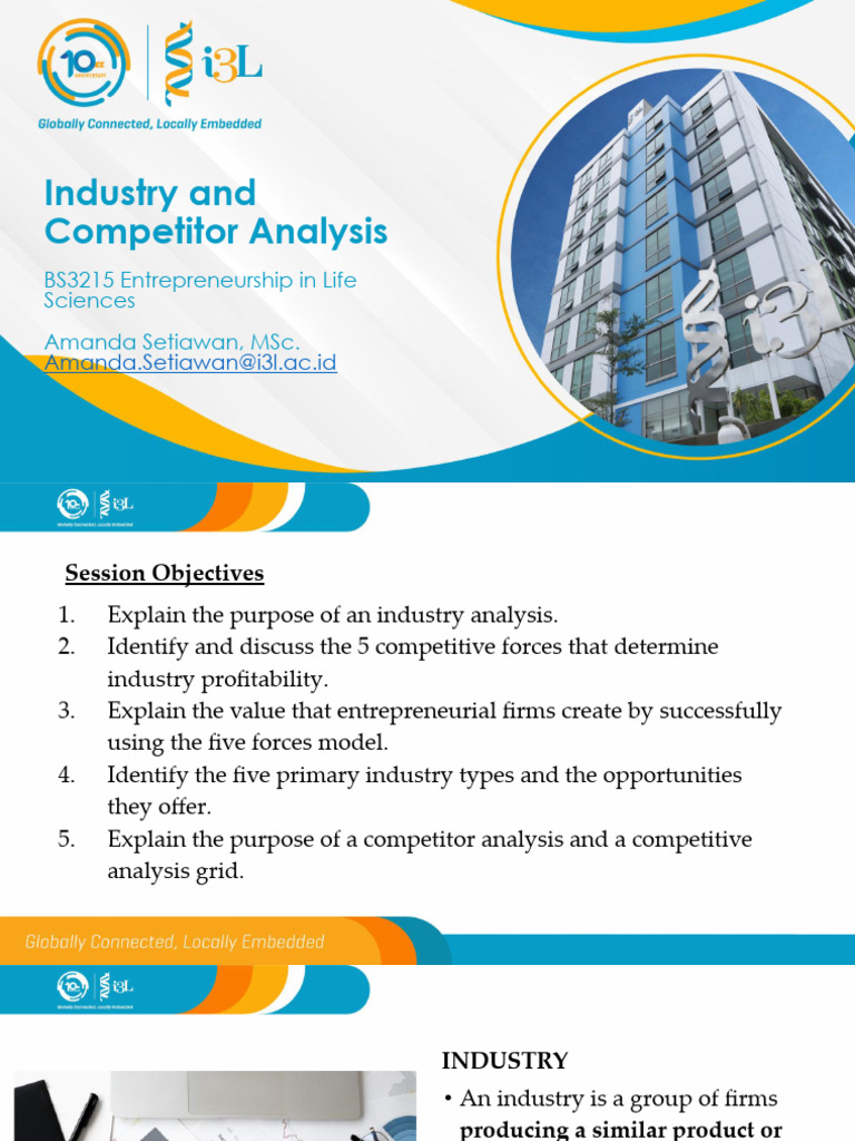 Session 11 Industry Analysis | PDF | Profit (Economics) | Intellectual Property