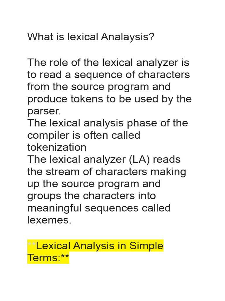 Compiler Handout | Download Free PDF | Parsing | String (Computer Science)
