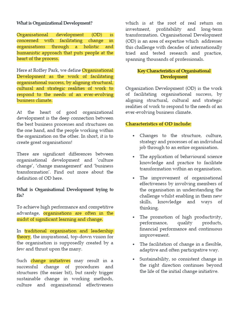 Od Reviewer | PDF | Organization Development | Action Research