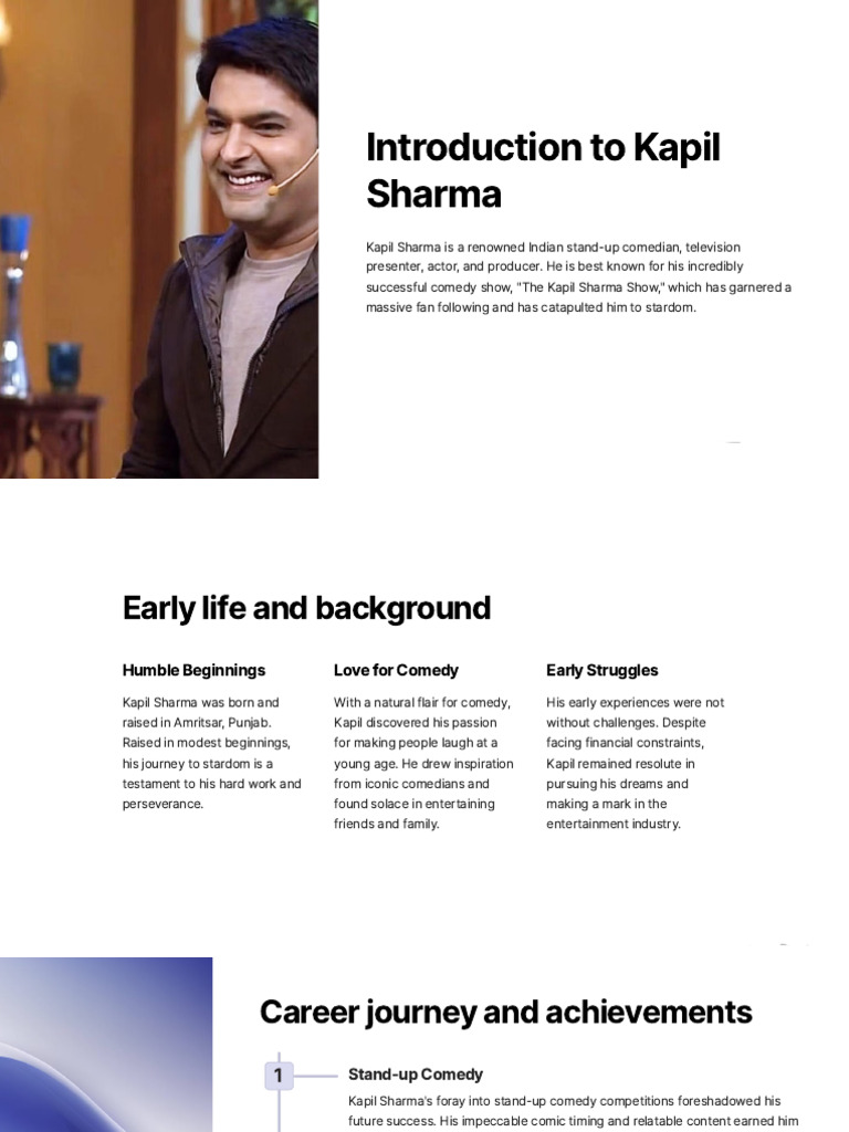 PSD Kapil Sharma | PDF | Comedy | Psychological Resilience