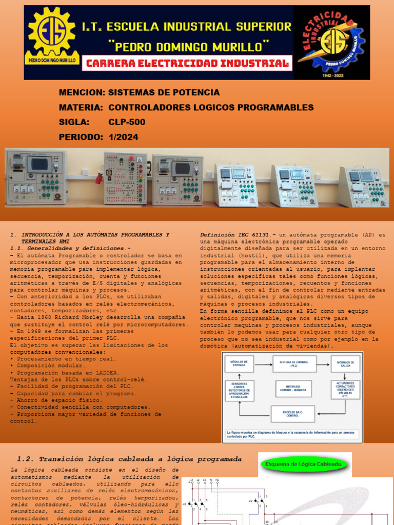 Cap1 B | PDF | Controlador lógico programable | Relé