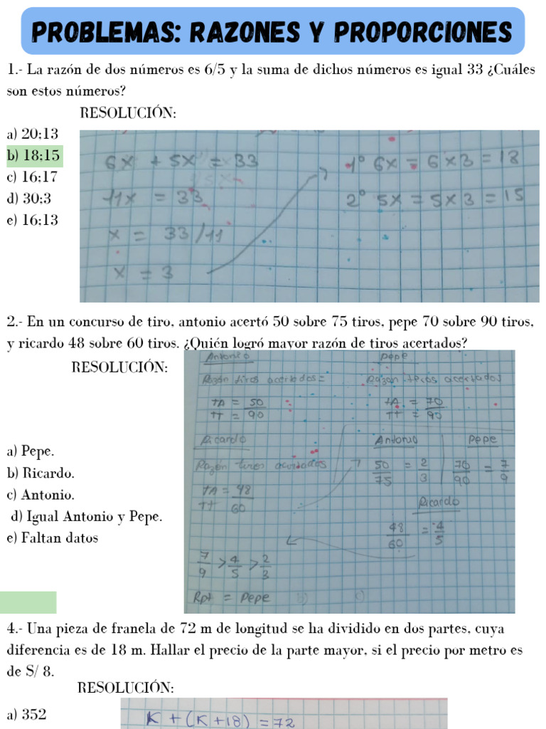Razones y Proporciones - 20240411 - 080143 - 0000 | PDF