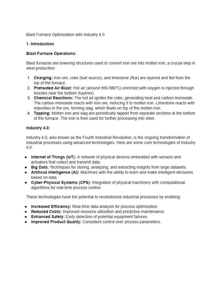 Ism Project | PDF | Blast Furnace | Iron