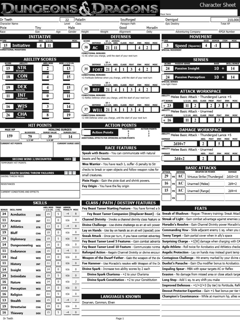 Doctor Teeth | PDF | Gary Gygax Games | Dungeons & Dragons