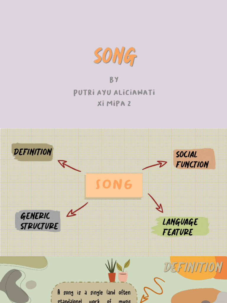 Presentasi Bahasa Inggris - Song | PDF