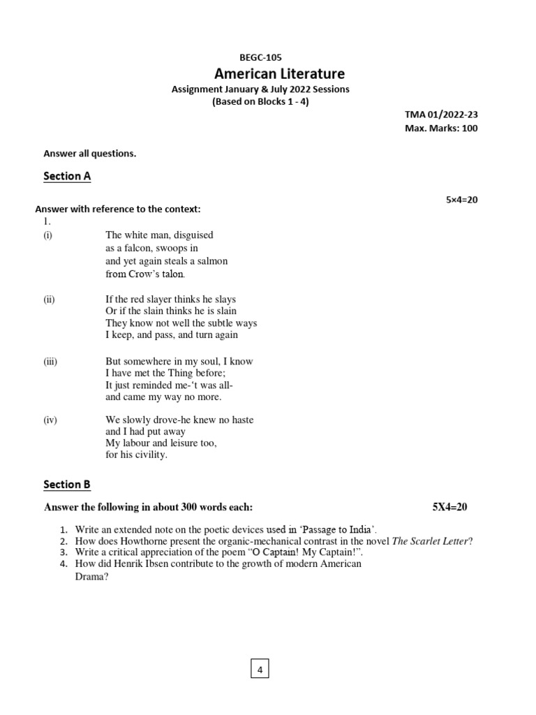 Begc-105 em 2022-23 IGNOUASSIGNMENTS - IN | PDF