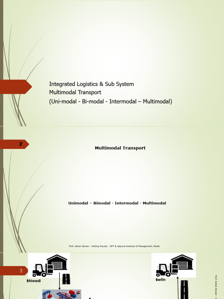 Session 4A - Uni-Modal - Bi-Modal - Intermodal - Multimodal | PDF | Freight Transport | Transport