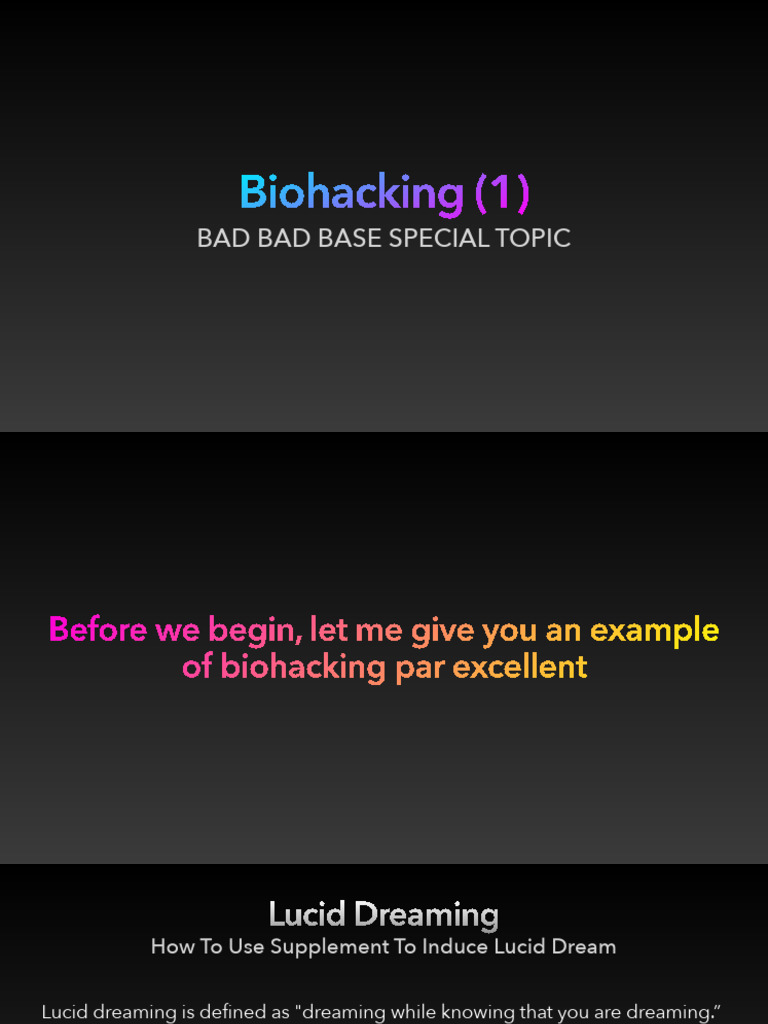 Bio Hacking | PDF | Rapid Eye Movement Sleep | Sleep