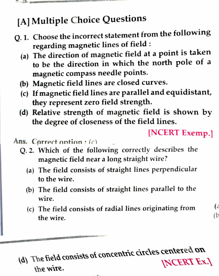 10 Questions Magnetic | PDF | Magnetic Field | Magnet