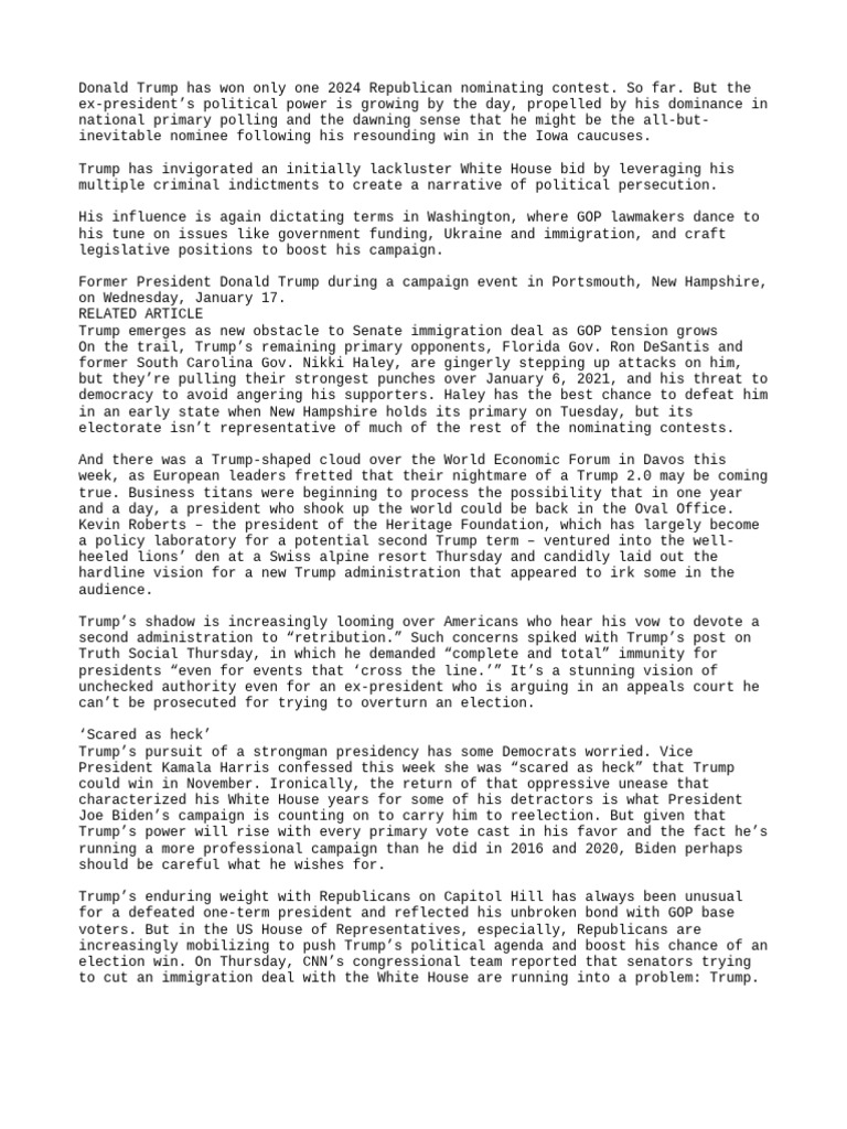 Test File 3 Pdf American Government Donald Trump 
