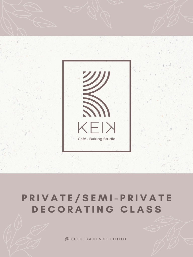 Keik Decorating Class 2022 | PDF | Cakes | Foods