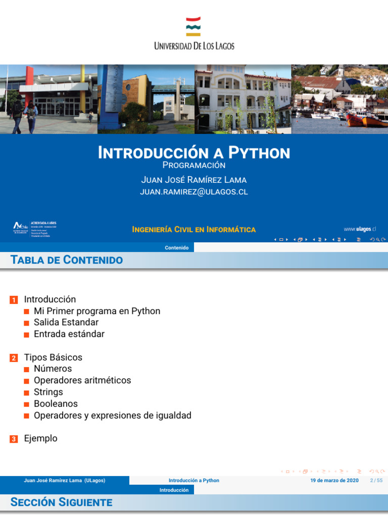 1 Introduccion Pdf Python Lenguaje De Programación Programación 