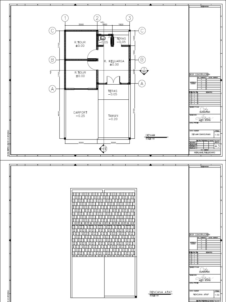 Denah Rumah Tipe 28 dan Spesifikasi | PDF