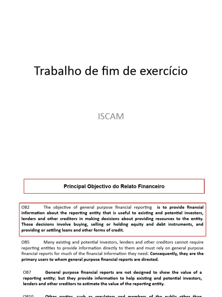 Trabalho de Fim de Exercicio | PDF | Balance Sheet | Equity (Finance)