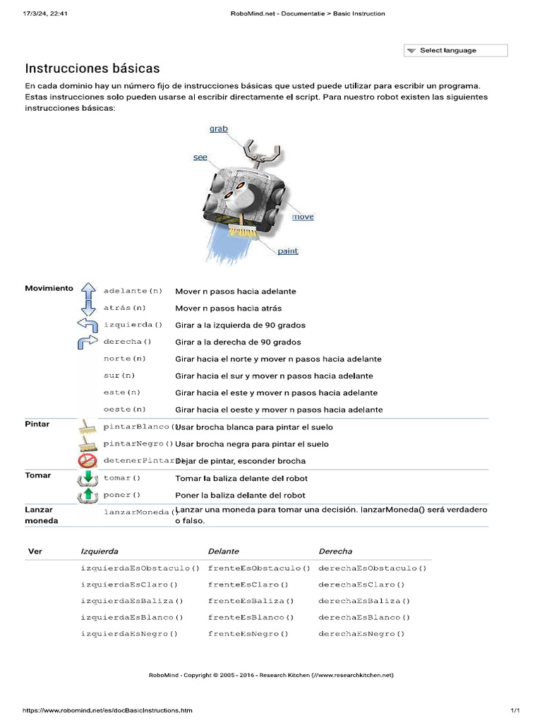 Instrucciones Robomind | PDF