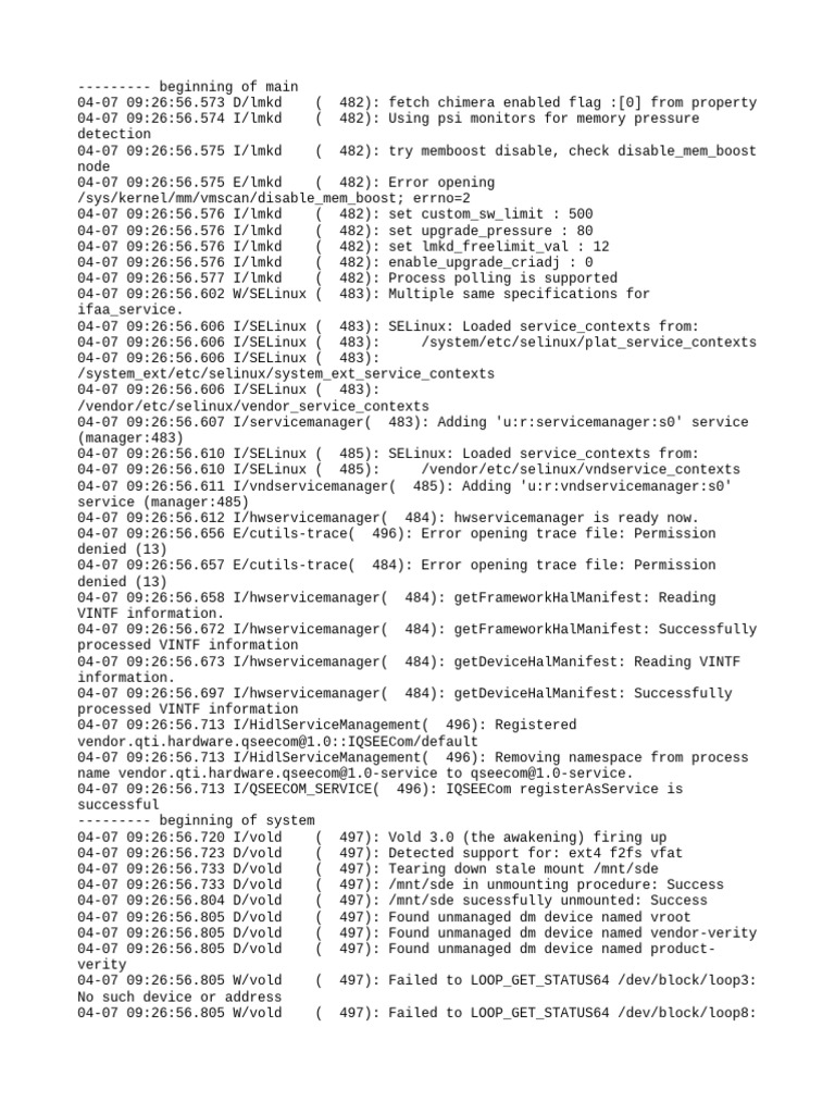 Logcat CSC Update Log | PDF | Computer Architecture | Unix