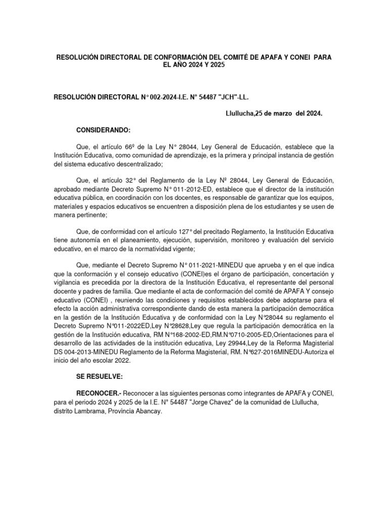 Apafa Conei Llullucha | PDF | Regulación | Gobierno