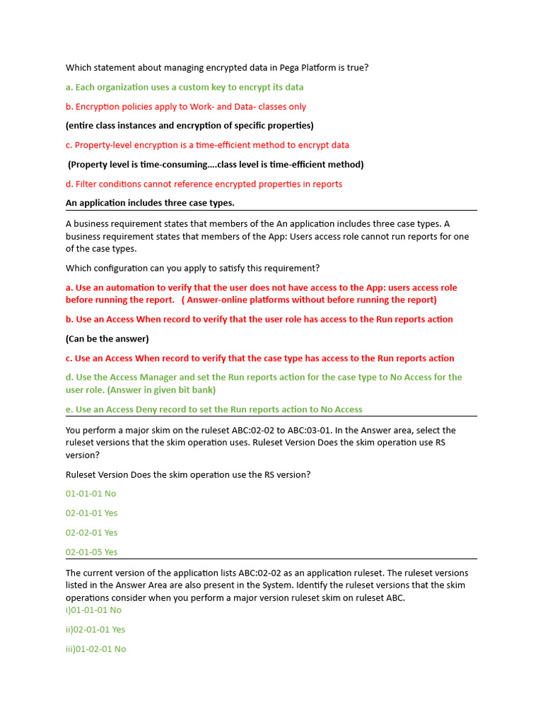 Which Statement About Managing Encrypted Data in Pega Platform Is True ...