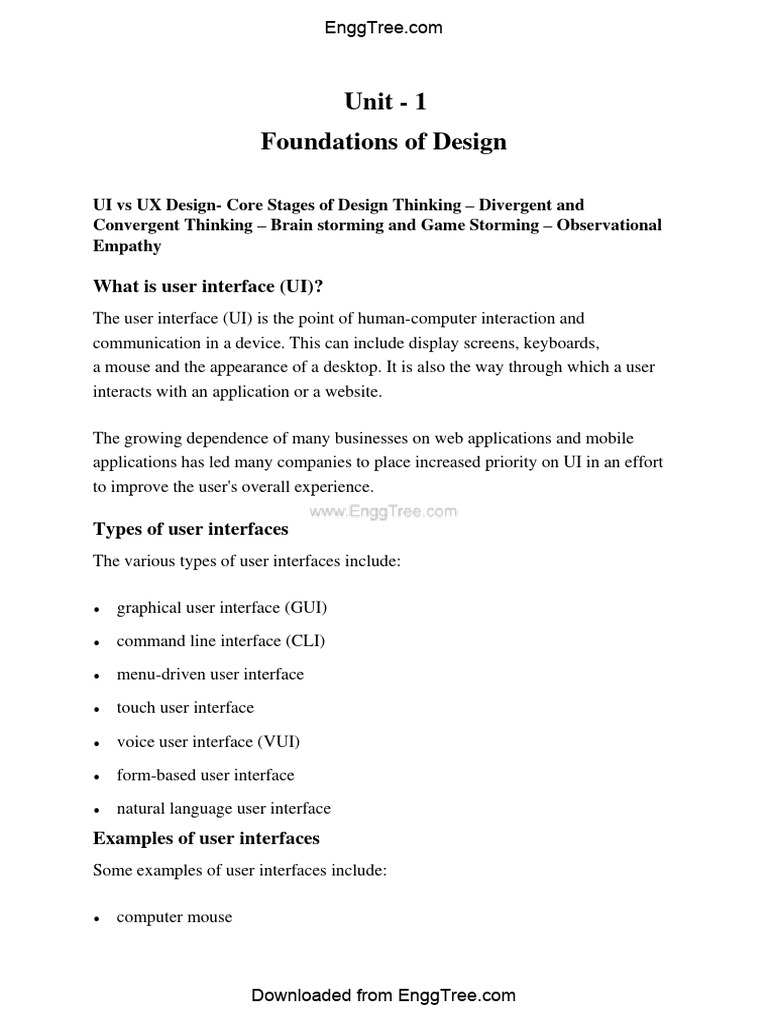Ccs370 Ui And Ux Design Lecture Notes 1 Pdf Graphical User