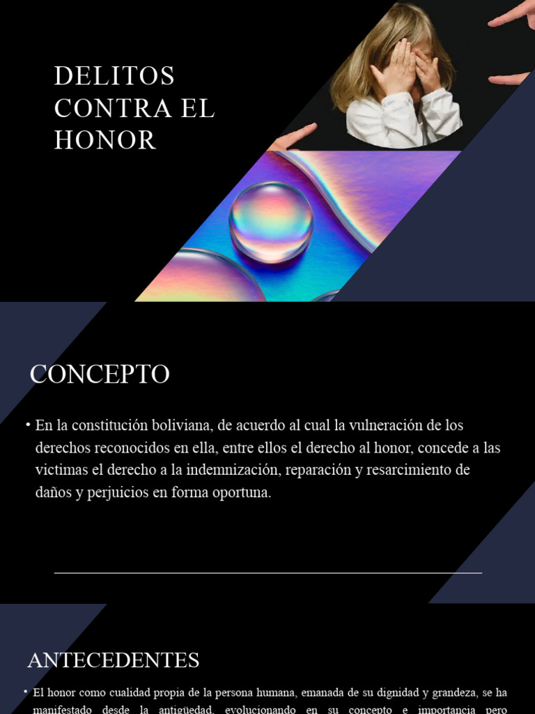 Delitos Contra El Honor | PDF | Difamación | Justicia