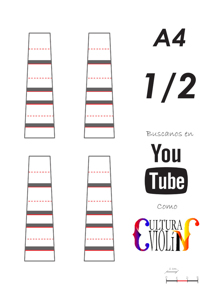 Líneas Guía Violín 1-2 A4 | PDF