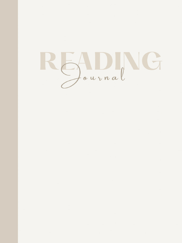 A5 Printable Reading Journal | PDF | Books | Media Formats
