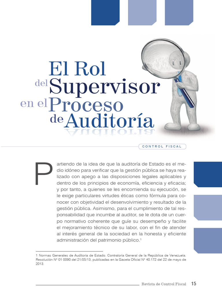 El Rol Del Supervisor | PDF | Auditoría | Planificación