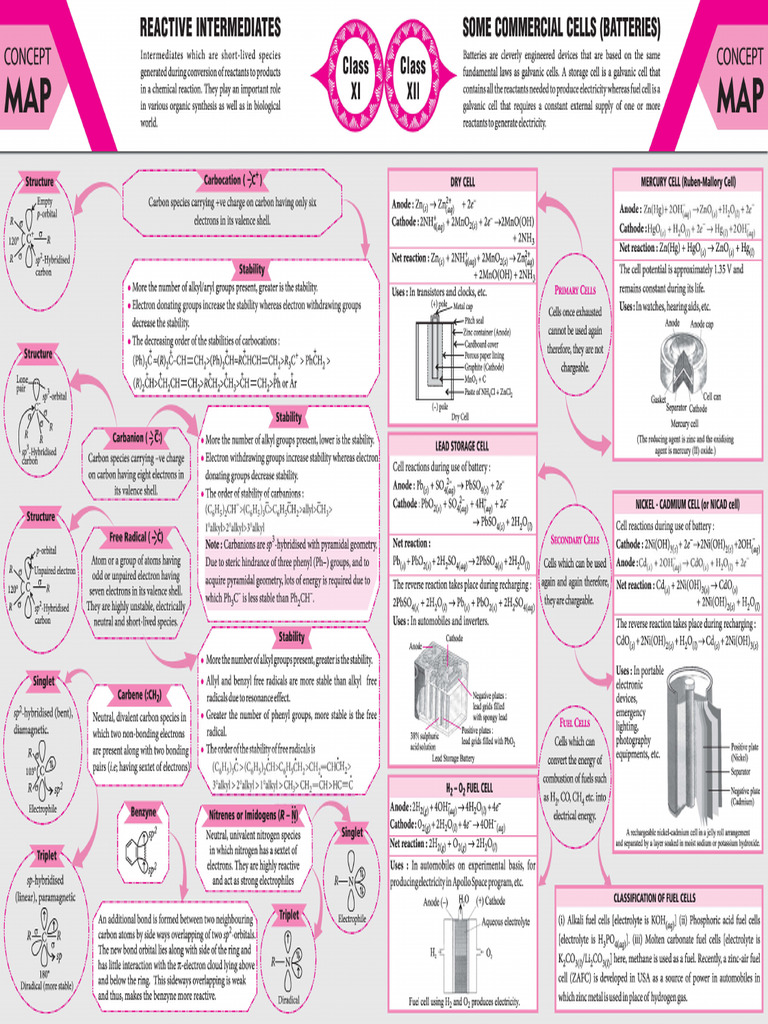 Reactive Intermediates + Some Commercial Cells | PDF