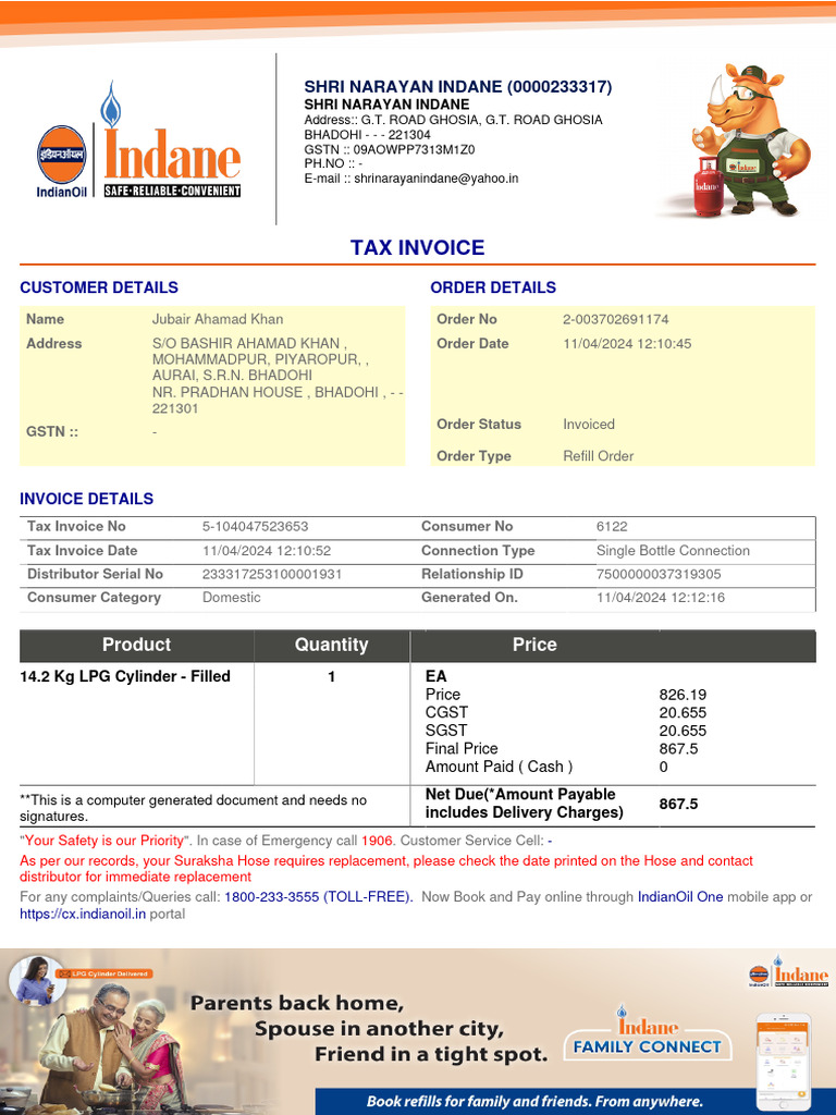 Invoice Trber | PDF | Liquefied Petroleum Gas | Invoice