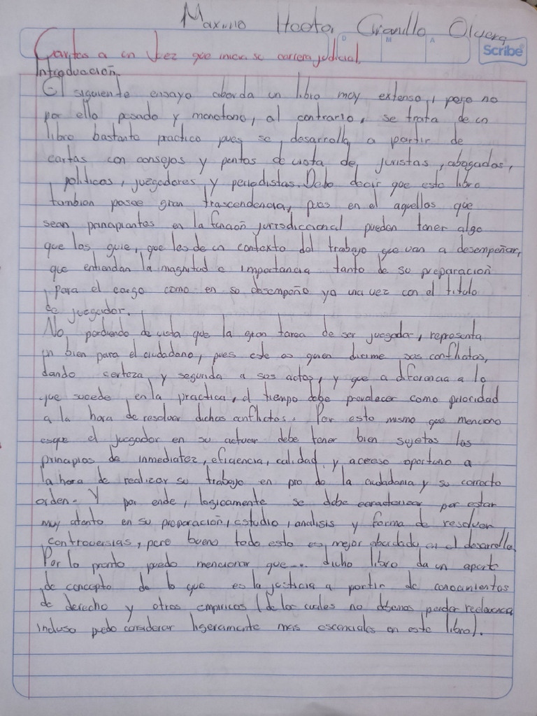 Ensayo Máximo Héctor Granillo Olvera | PDF