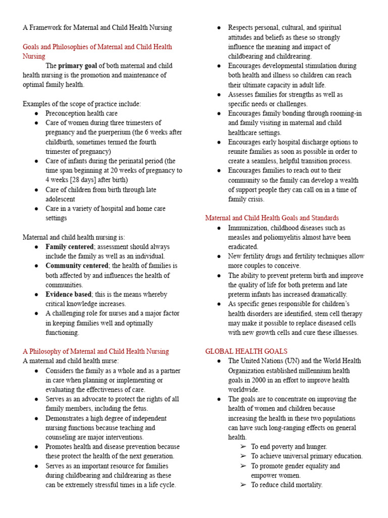 MCN Reviewer Sa Prelim | PDF | Menstrual Cycle | Family