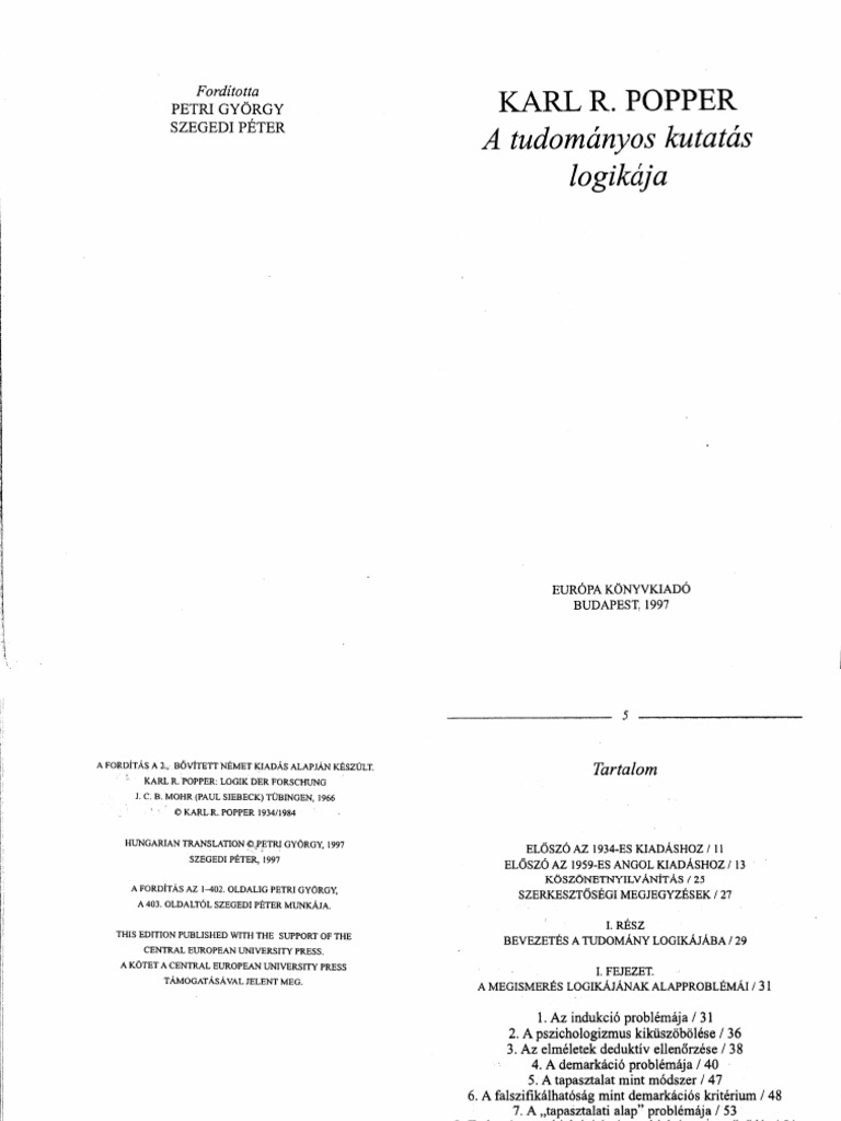 Popper Péter | PDF