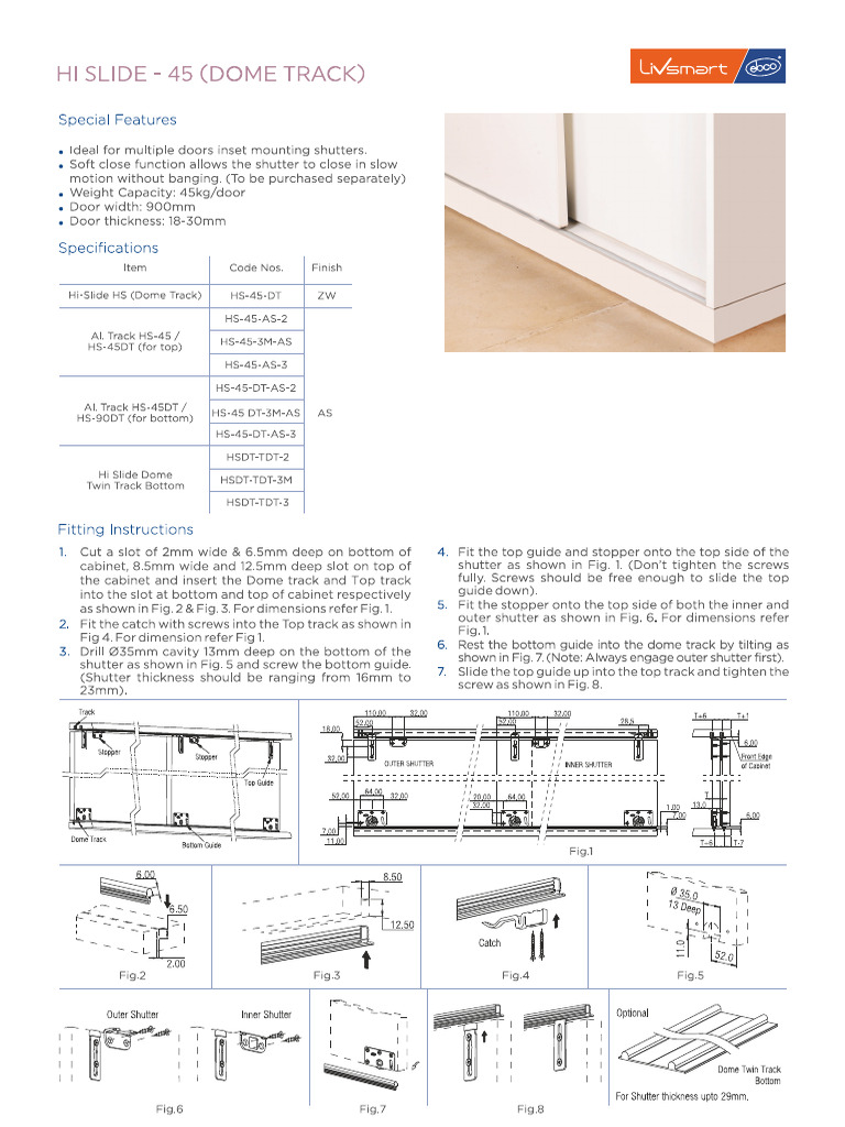 Hi Slide 45 Dome Track | PDF