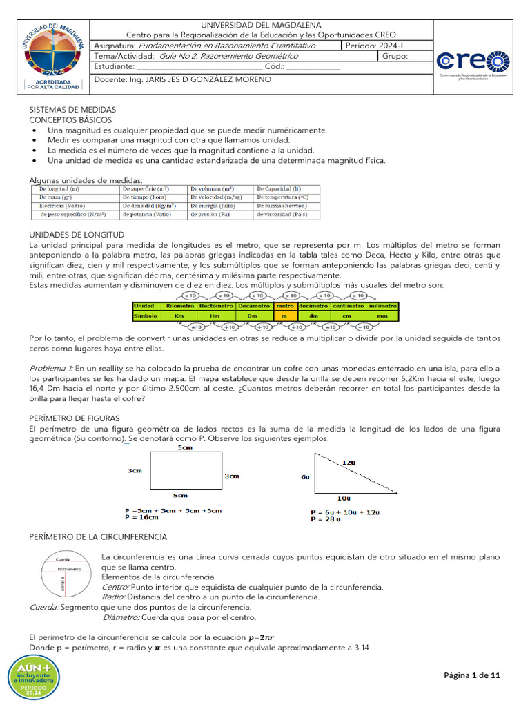 II ACTIVIDAD DE COMPLEMENTO - GUÍA No 2. RAZONAMIENTO GEOMÉTRICO | PDF | Triángulo | Geometría ...