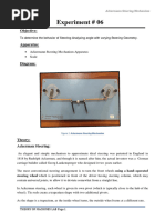 Calculations For The Anti Ackermann Steering Mechanism - BAJA Tutor | PDF