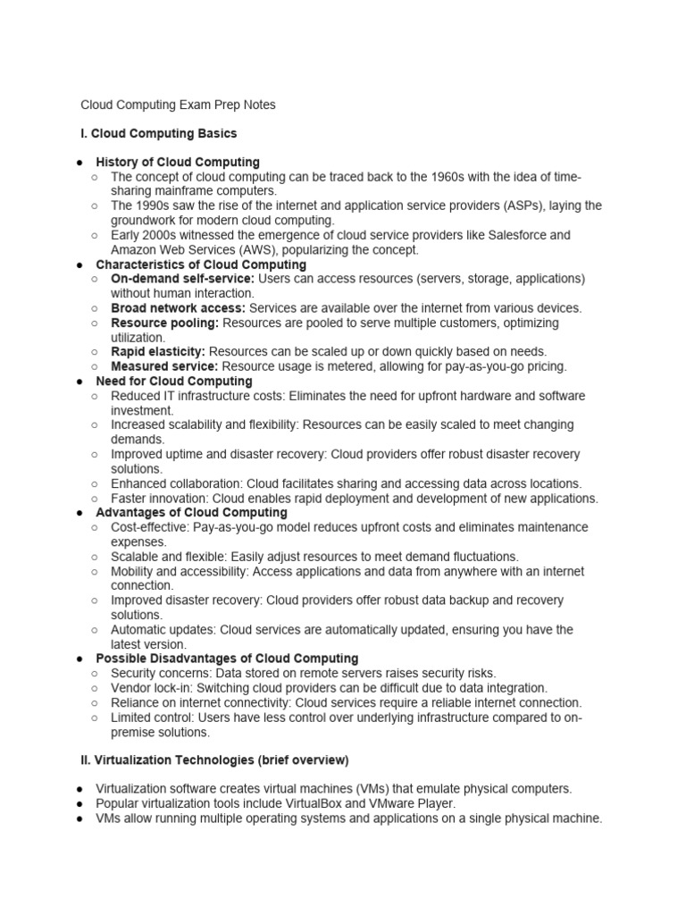 Lecture 1-8 CC | PDF | Cloud Computing | Virtualization