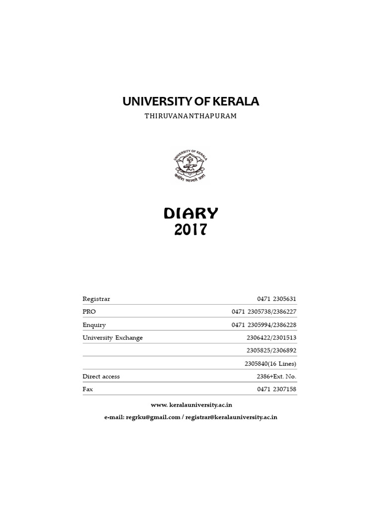 diary_part1 | PDF | Kerala