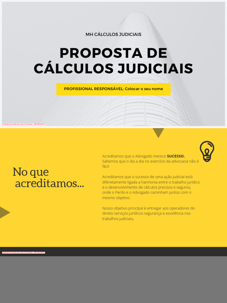 Modelo Proposta 2 - Perito Express | PDF | Advogado