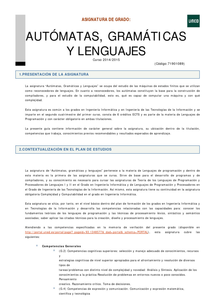 Presentacion automatas | PDF | Lenguaje de programación | Programación ...