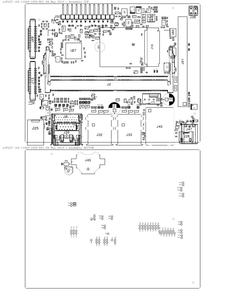 P3449 B01 PCB Assembly Drawing | PDF