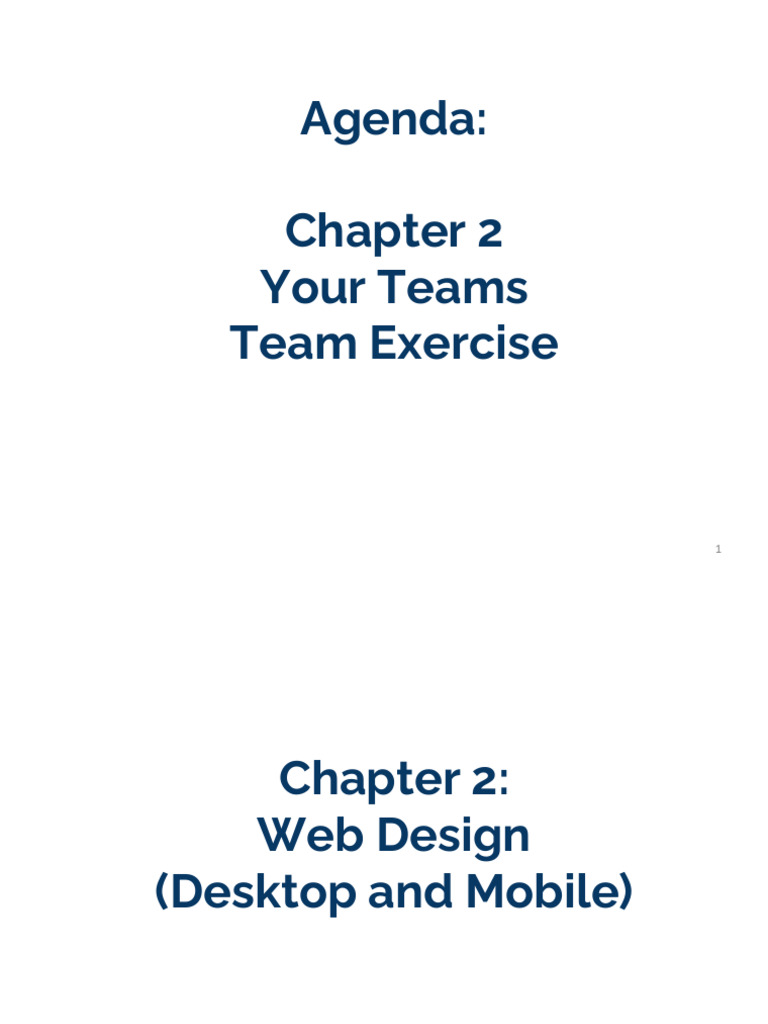 Class 2 Chapter 2 Your Teams Exercise Pdf Usability Marketing