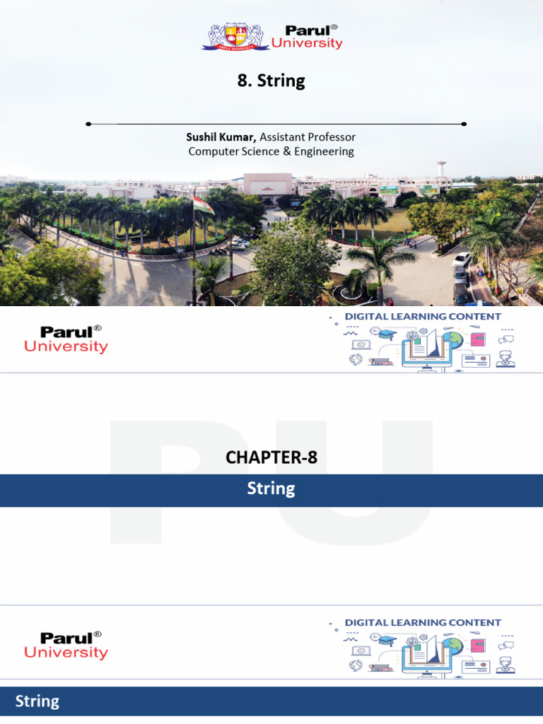 PPS Ch-8.String | PDF | String (Computer Science) | Computer Data PPS Ch-8.String | PDF | String (Computer Science) | Computer Data