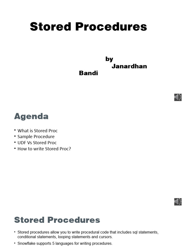 24 StoredProcs | PDF