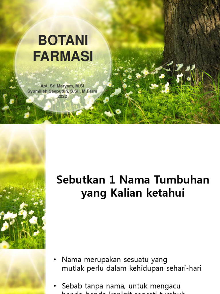 Tata Nama BOTANI | PDF