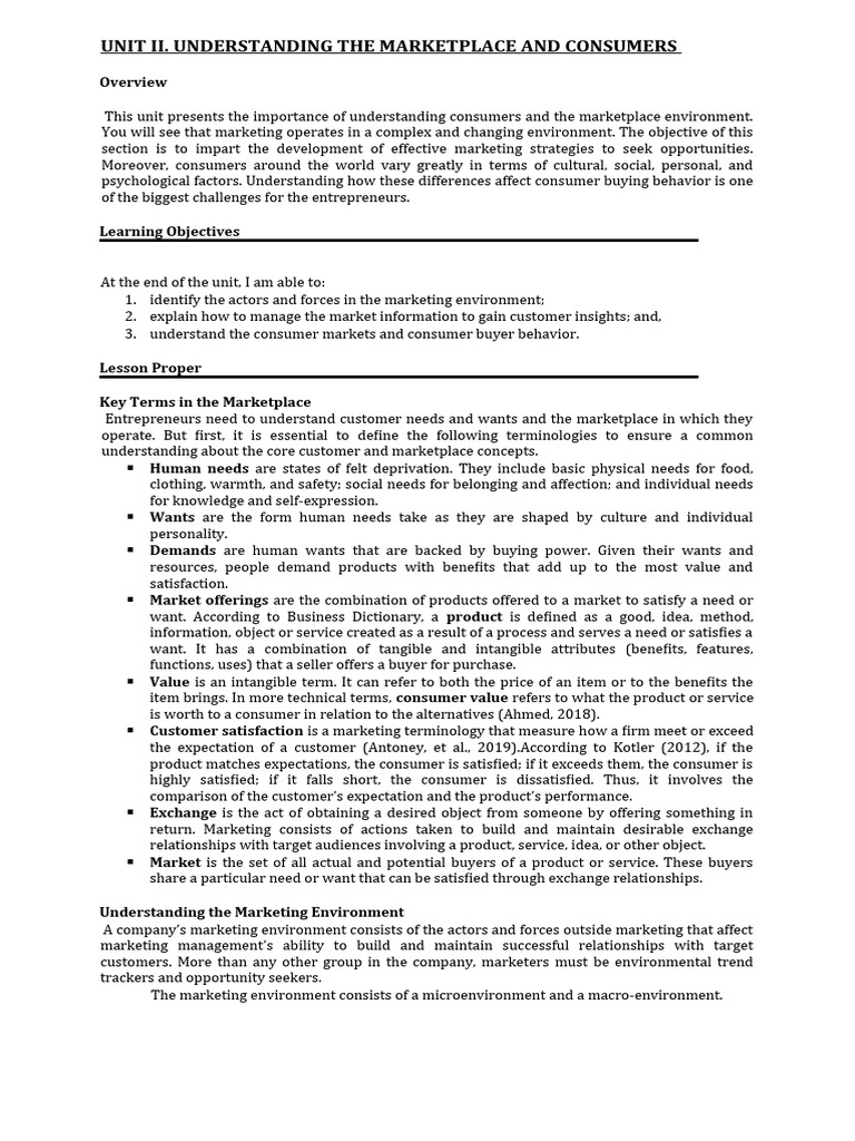 Entrep 3 | PDF | Marketing | Consumer Behaviour