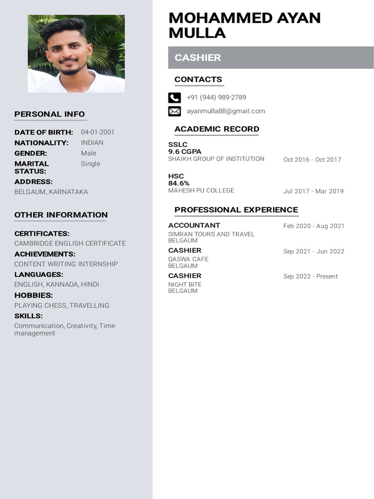 Mohammed Ayan Mulla | PDF