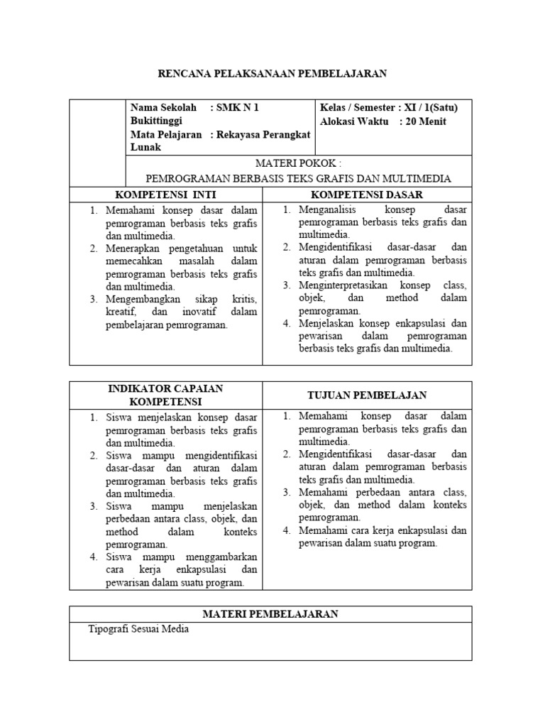 Pemrograman Teks Grafis & Multimedia | PDF
