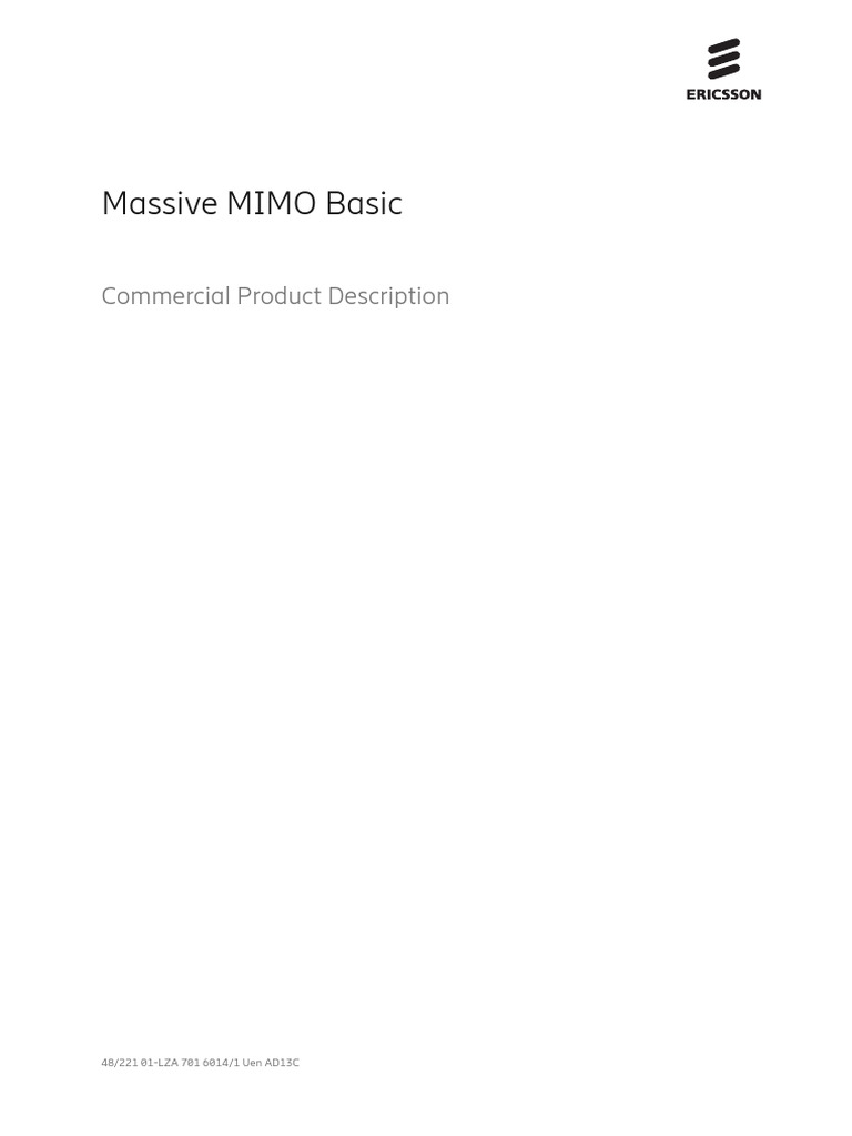 Massive MIMO Basic | PDF | Mimo | Duplex (Telecommunications)